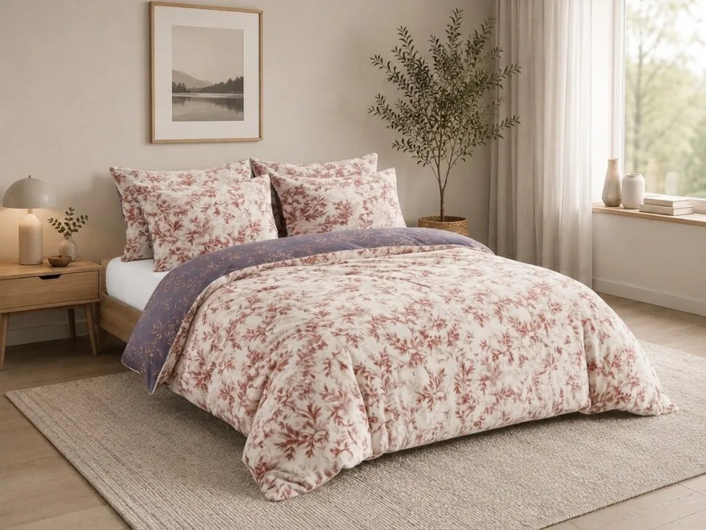 Oboustranné povlečení DUO SENSE SYLVENA barevné mikroplyš/flanel Rozměr povlečení: 2 ks 70 x 90 cm | 200 x 220 cm