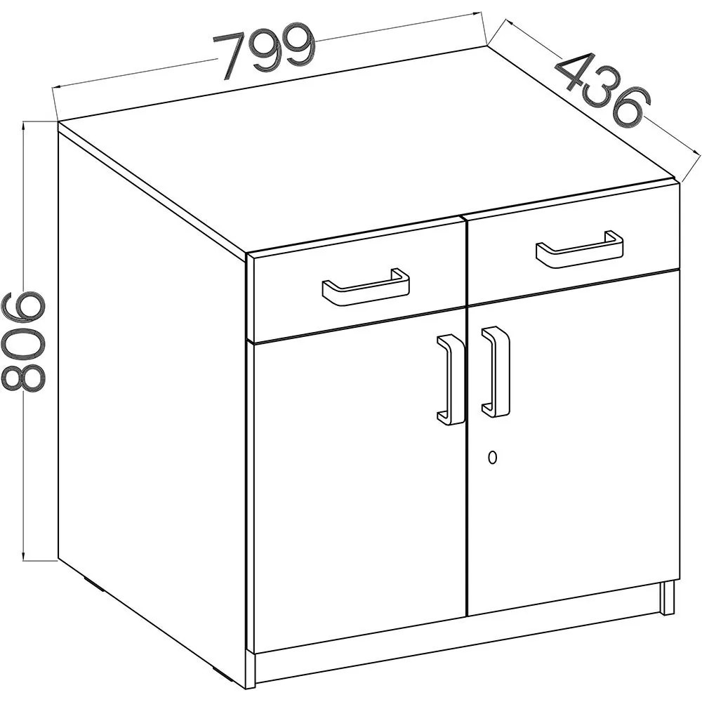 Pracovna MELTA | sestava B | 8 dílů | artisan