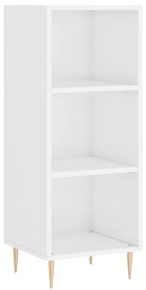 Skříň highboard bílá s vysokým leskem 34,5x34x180 cm kompozit