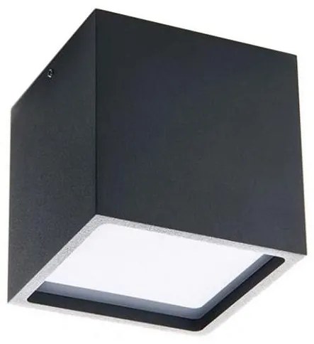 LED2 - LED Venkovní stropní svítidlo CUBE LED/12W/230V antracit IP54