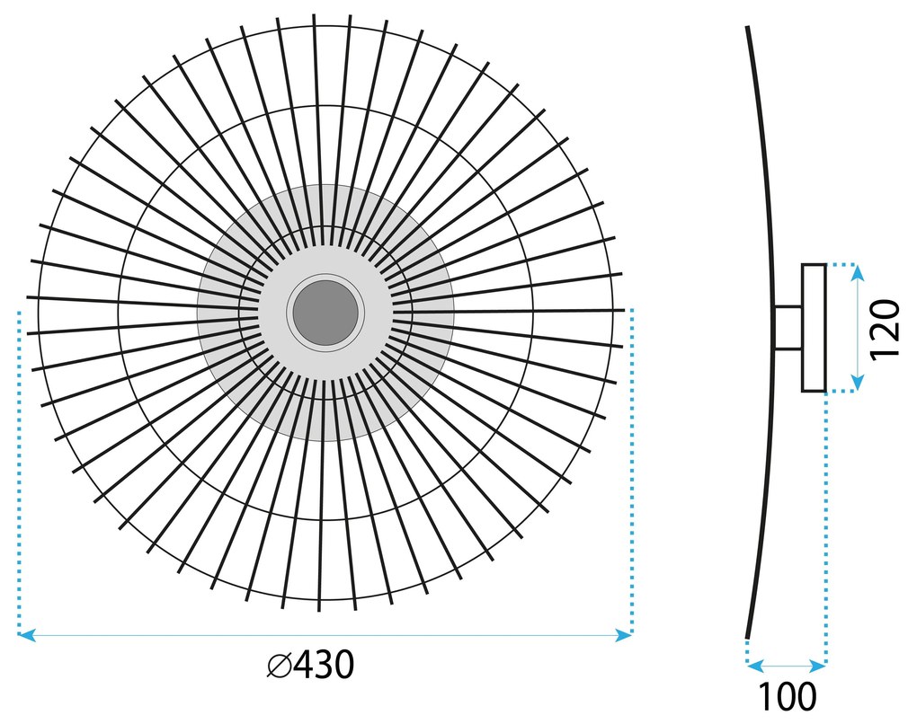 Toolight Nástěnné osvětlení BOHO 1CP NEW