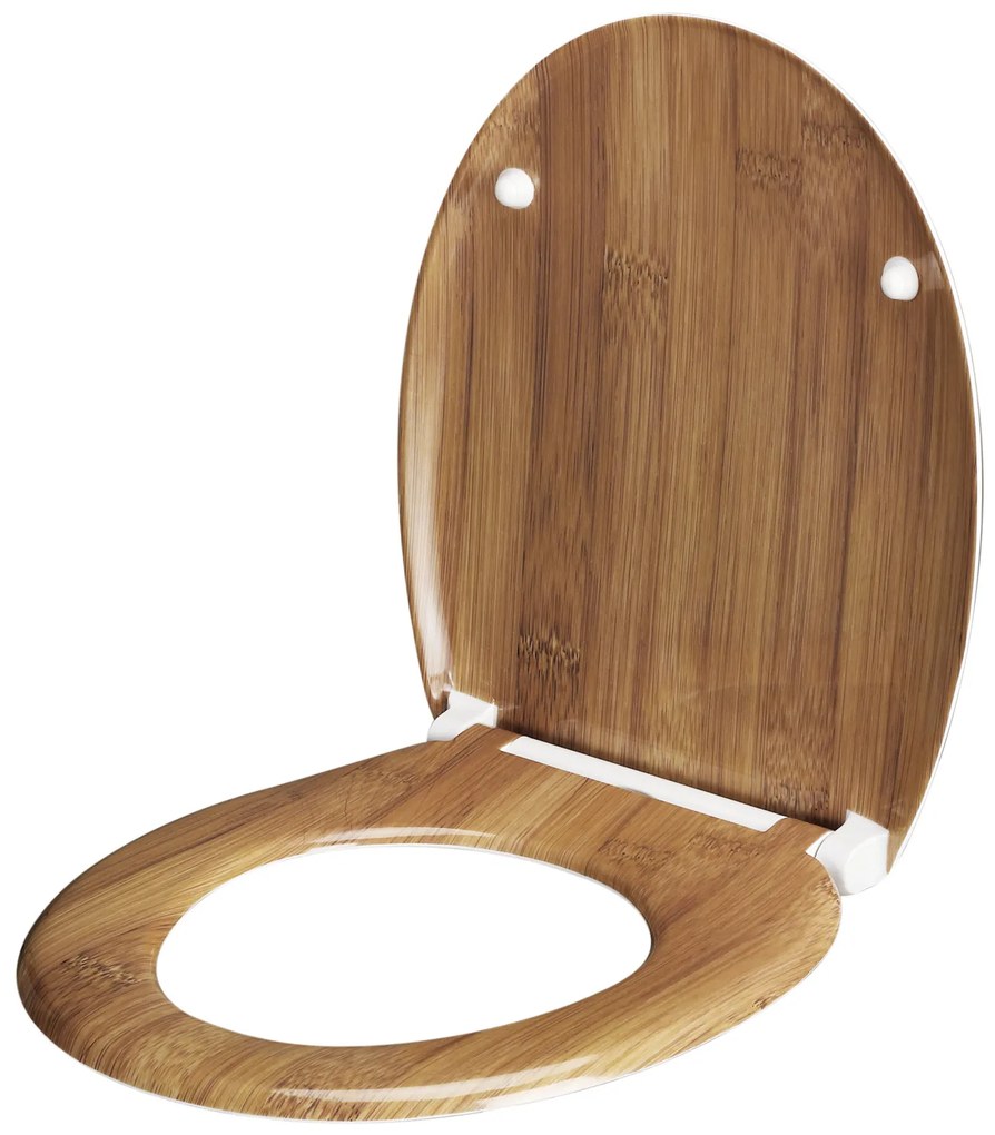 Casaria WC sedátko s automatickým spouštěním dekor bambus 108926
