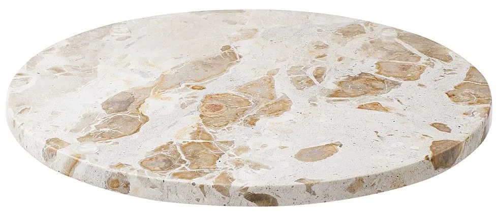MARBLE Mramorový tác 30 cm - béžová