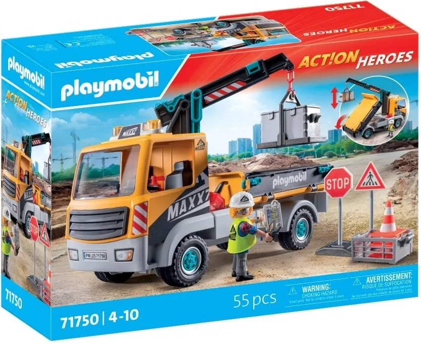 Playmobil 71750 nákladní auto s jeřábem