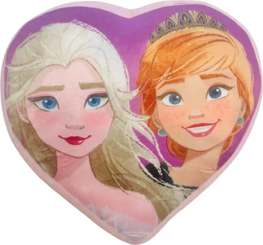 3D mikroplyšový dětský polštářek srdce Frozen TiaHome (Kópia)