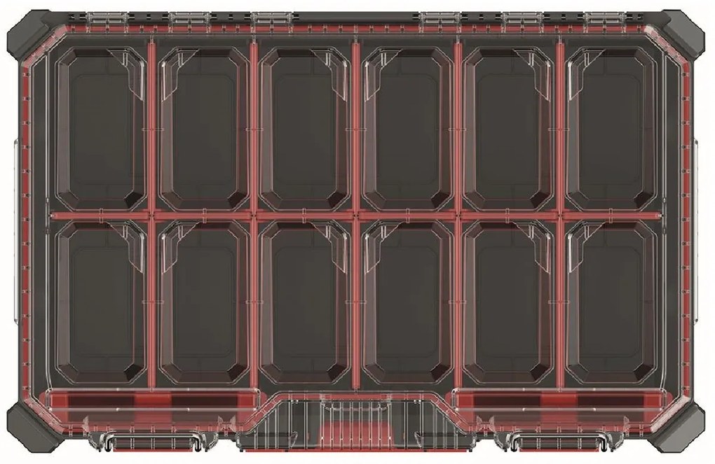 Kistenberg Organizér X BLOCK BRIDGE s přepážkami černý 54,3x36,8x12,2cm