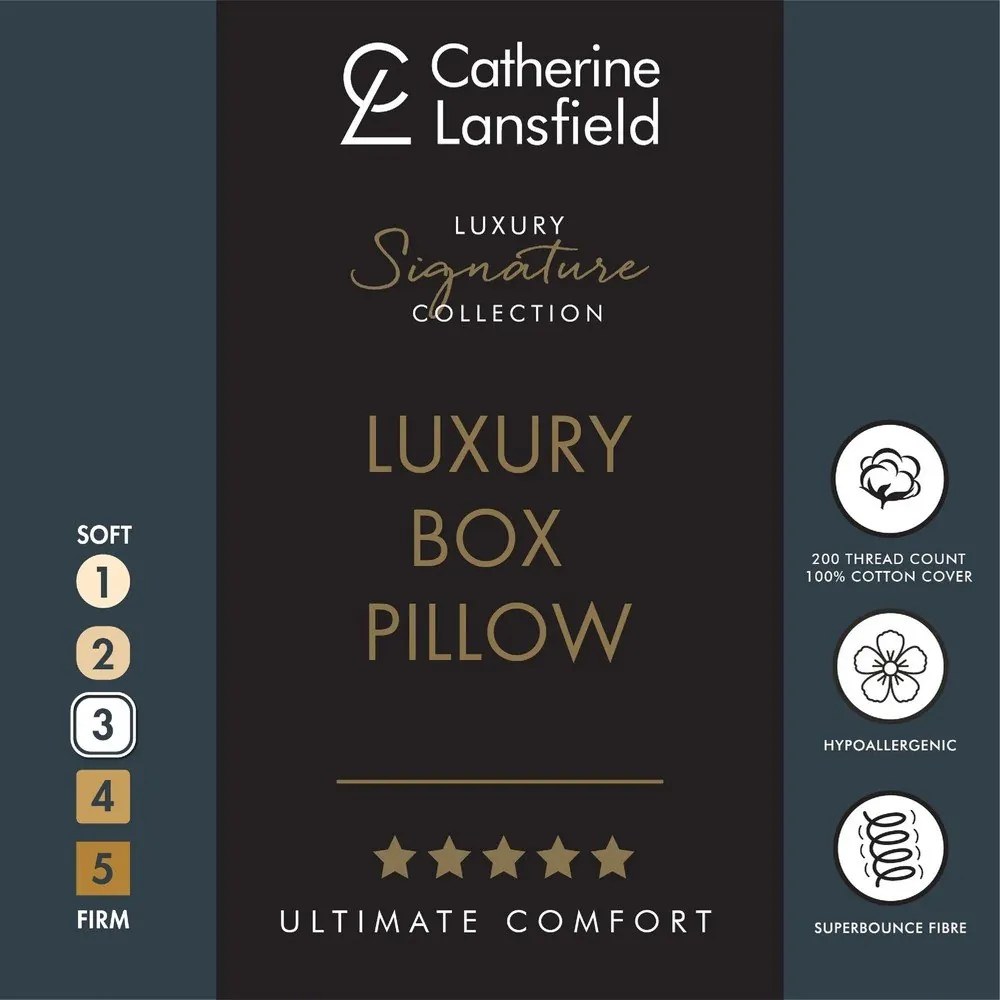 Polštář 40x60 cm Luxury Box – Catherine Lansfield