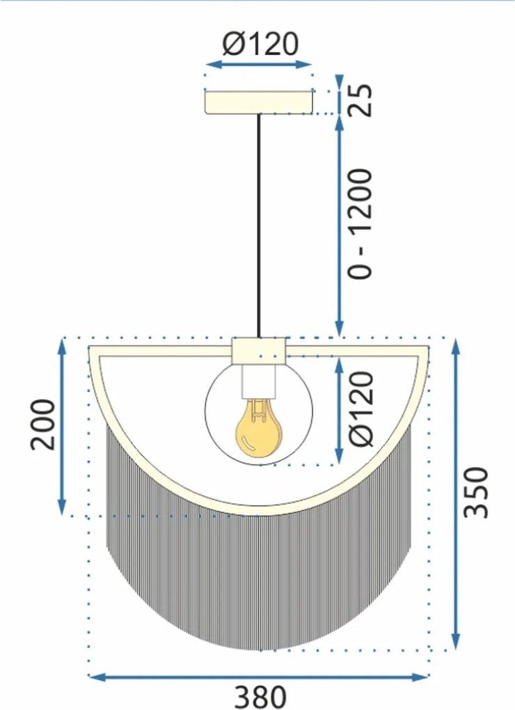 Toolight Toolight, závěsné svítidlo 1xE27, APP779-3C, zlatá-černá, OSW-07003