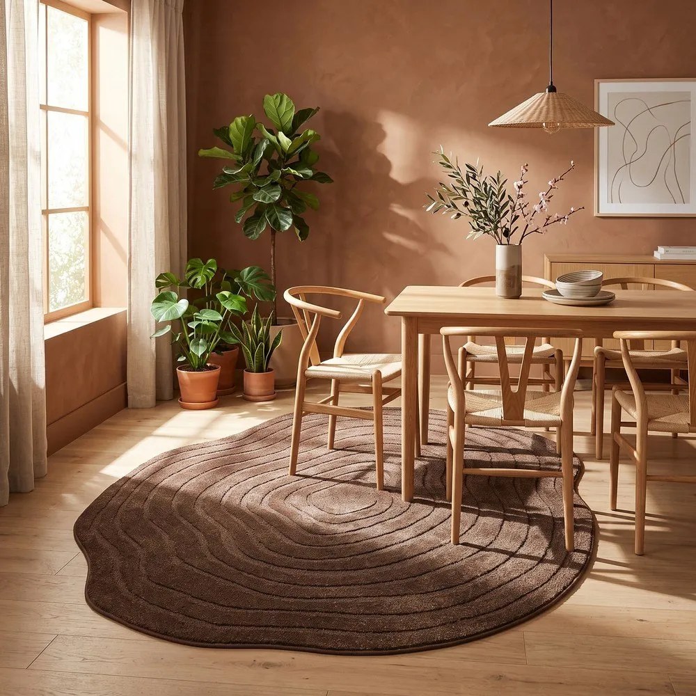 Hnědý koberec 160x230 cm Pebble – ESTE
