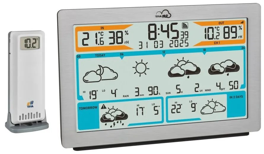 TFA 35.8100.54 - Bezdrátová WiFi meteostanice TFA.me ID-02