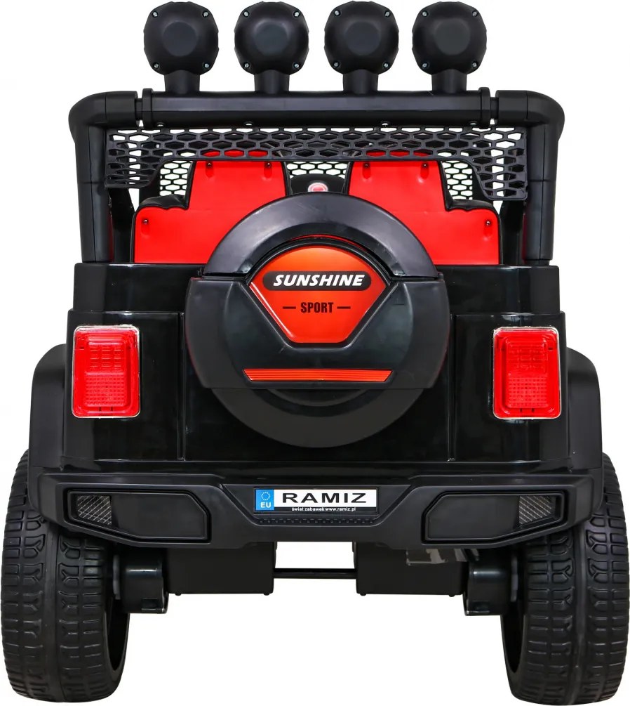 Ramiz Terénní autíčko Raptor Drifter plameny + ovladač + pohon 4x4 + úložný prostor + pozvolný rozjezd + MP3 LED
