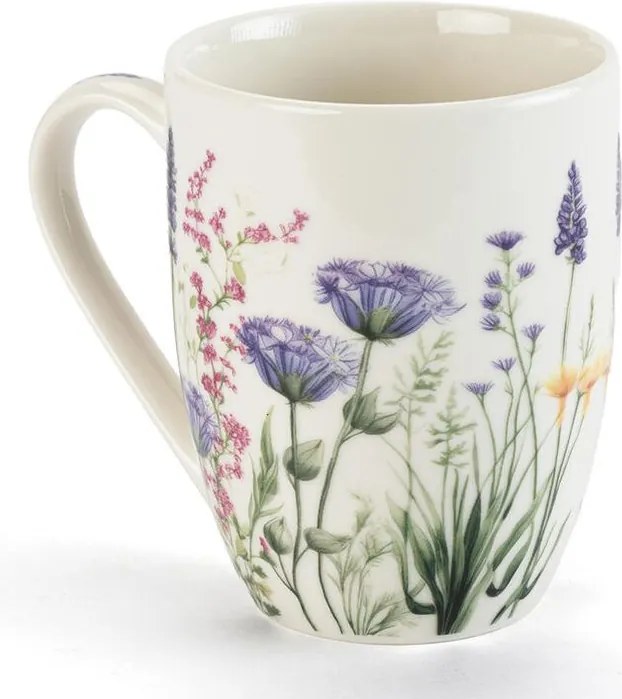 Sada porcelánových hrnků LEVANDULOVÁ ZAHRADA v dárkové krabičce 350 ml 2 ks
