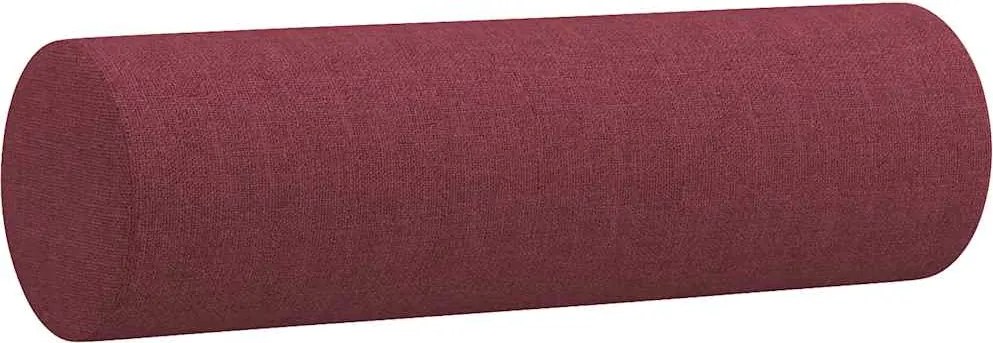 2dílná sedací souprava s polštáři vínová textil 3201856