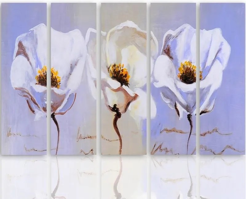 CARO Obraz na plátně - Three Flowers 150x100 cm
