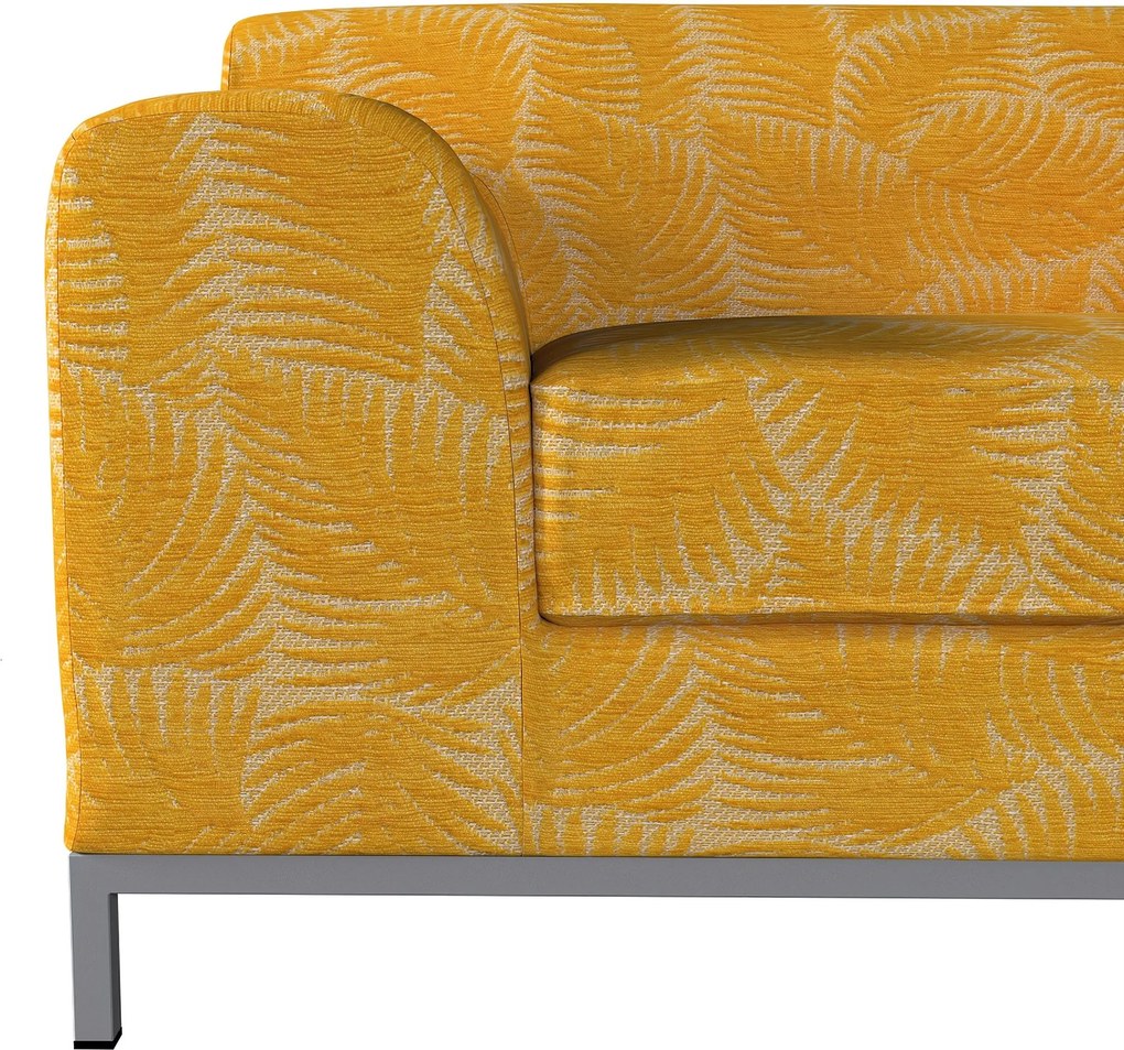 Potah na pohovku IKEA Kramfors 2-místná barva žlutá látka pletený vzor, vzorované