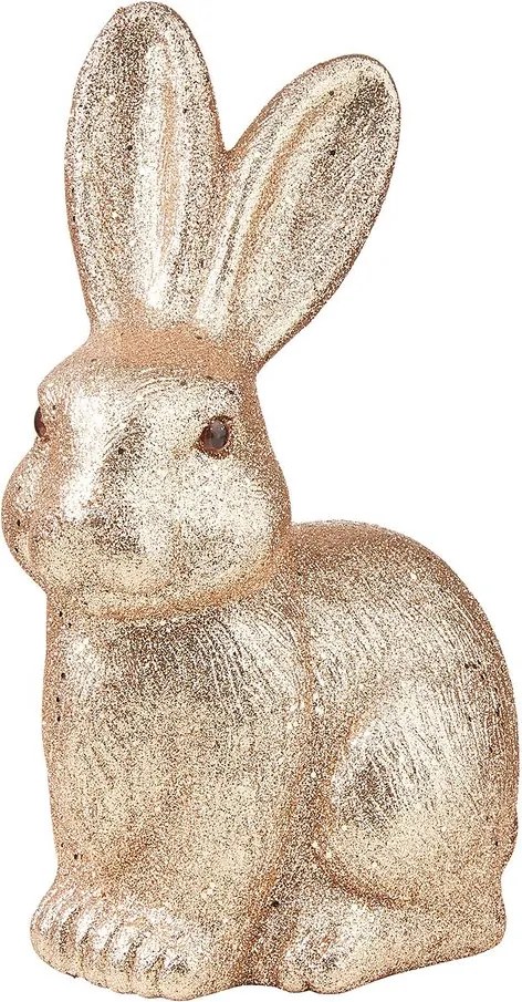 Butlers EASTER Velikonoční zajíček třpytivý 22 cm - béžová