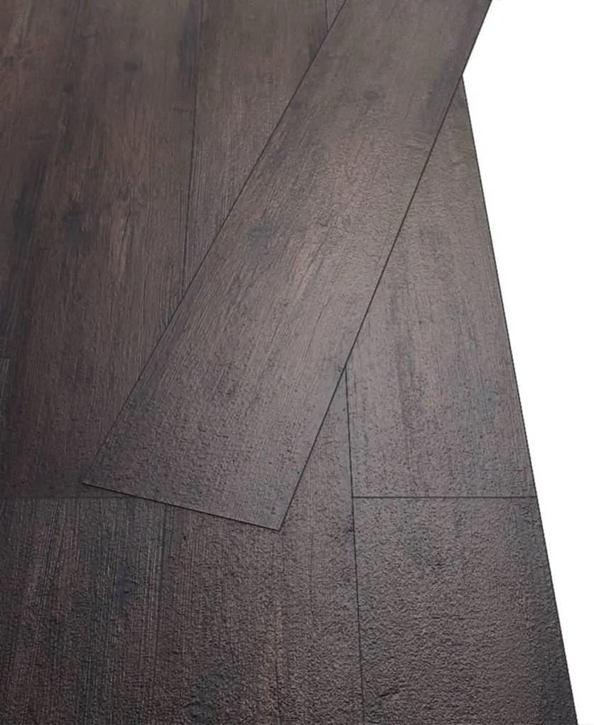 Samolepící podlahová krytina PVC 5,02 m² 2 mm tmavě hnědá,  245177