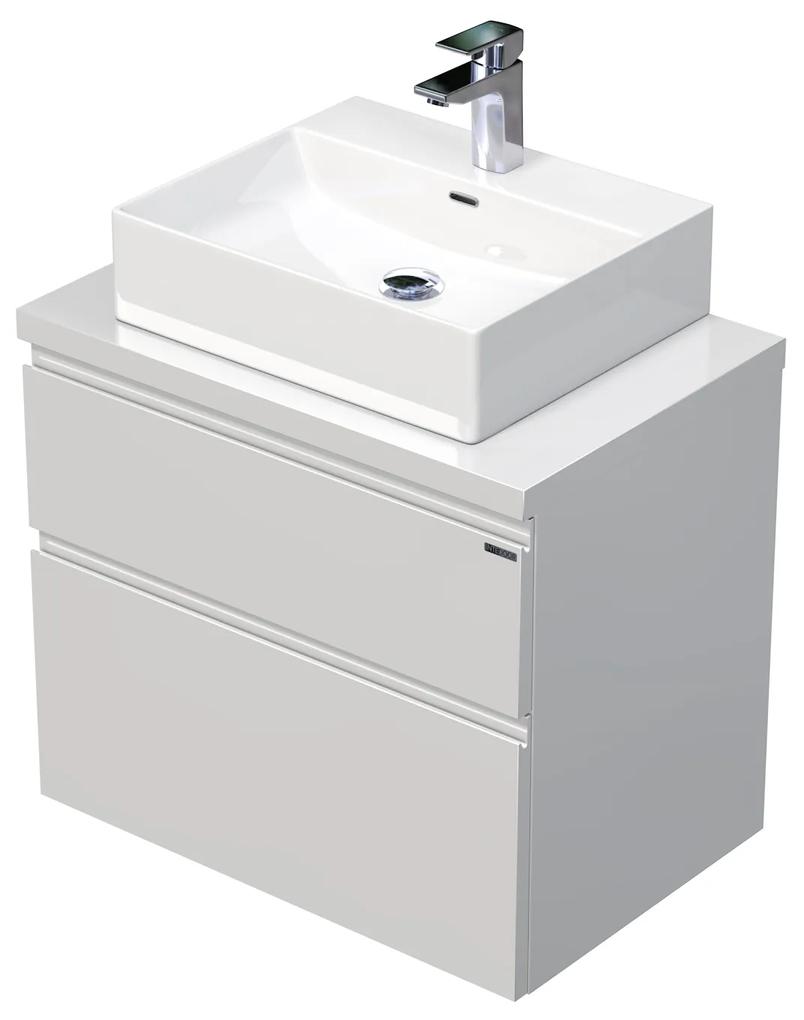 Intedoor Letty Desk skříňka s umyvadlem na desku LE DESK 70 2Z Barva: A0016 Bílá Lesk
