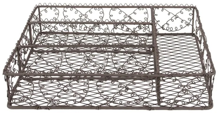 Drátěný ozdobný odkapávač na nádobí – 31x25x7 cm