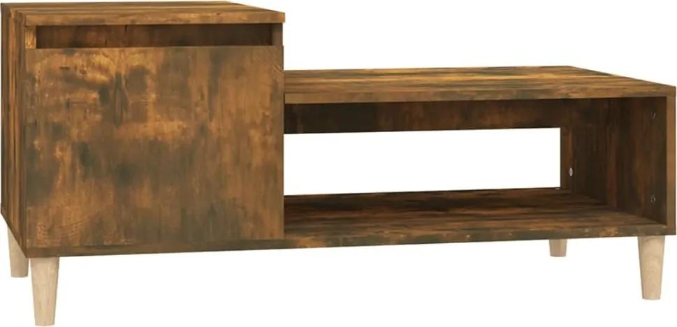 vidaXL Konferenční stolek 100 x 50 x 45 cm kompozitní dřevo [821129] Barva: kouřový dub