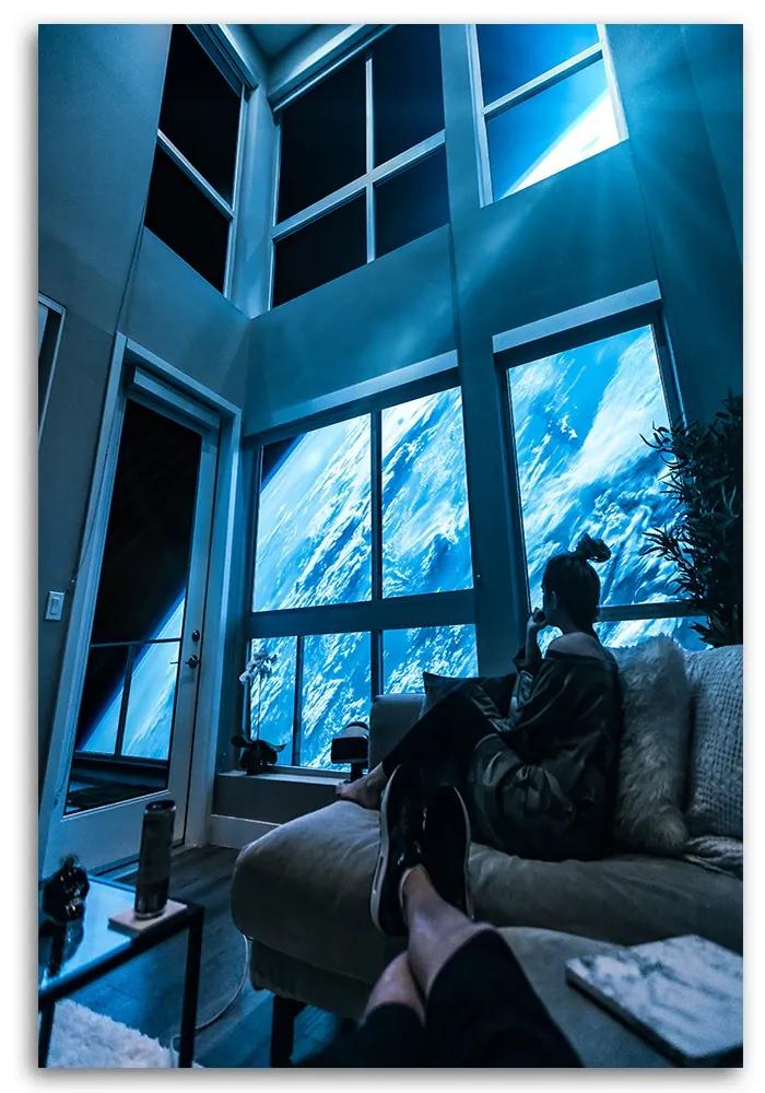 Gario Obraz na plátně Byt s výhledem do vesmíru - Alex Griffith Rozměry: 40 x 60 cm