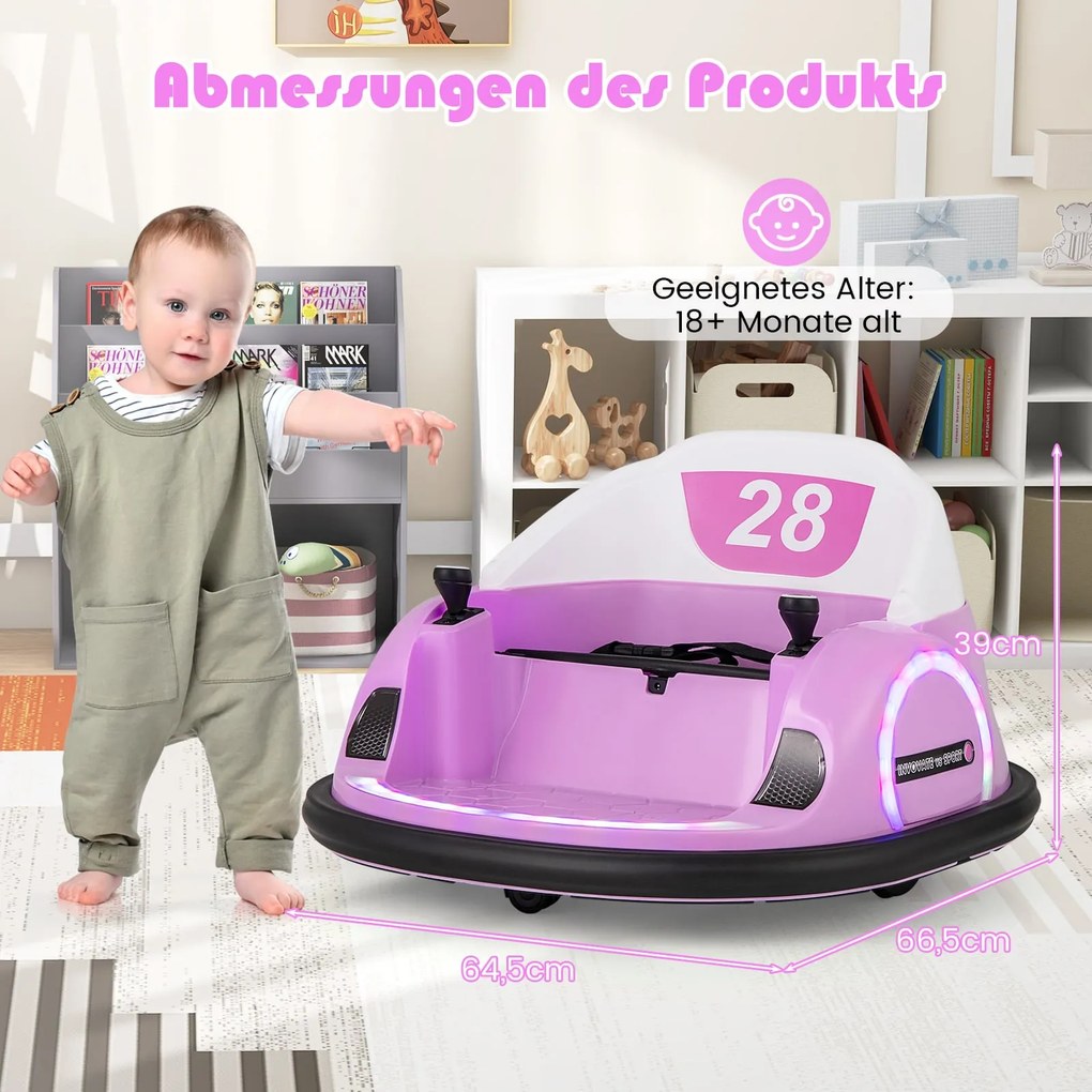 Costway Nárazník pro děti Elektrické nárazníkové auto