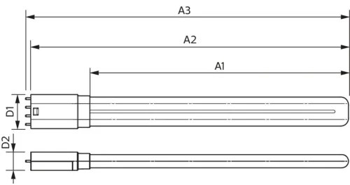 LED žárovka 2G11 (4piny) Philips PLL 16,5W (36W) neutrální bílá (4000K)