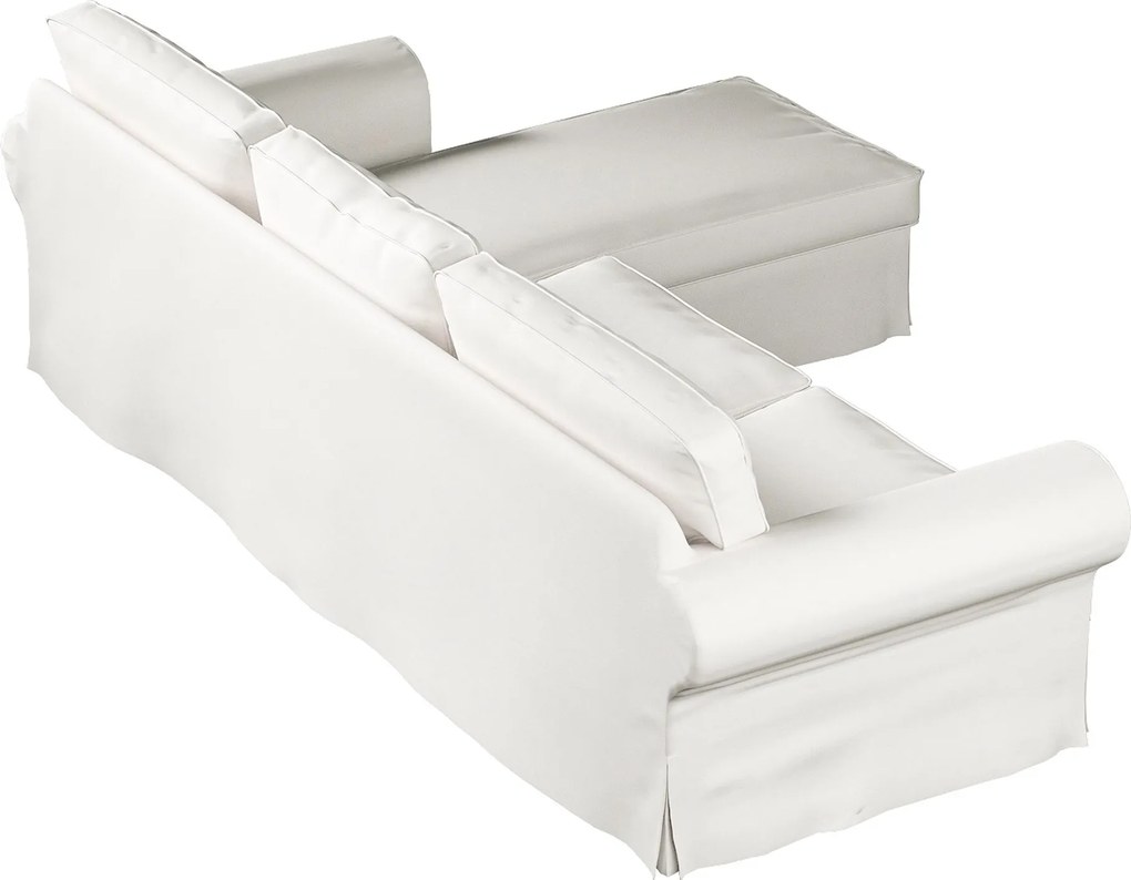 Potah na pohovku IKEA Ektorp 2-místná s lenoškou barva bílá