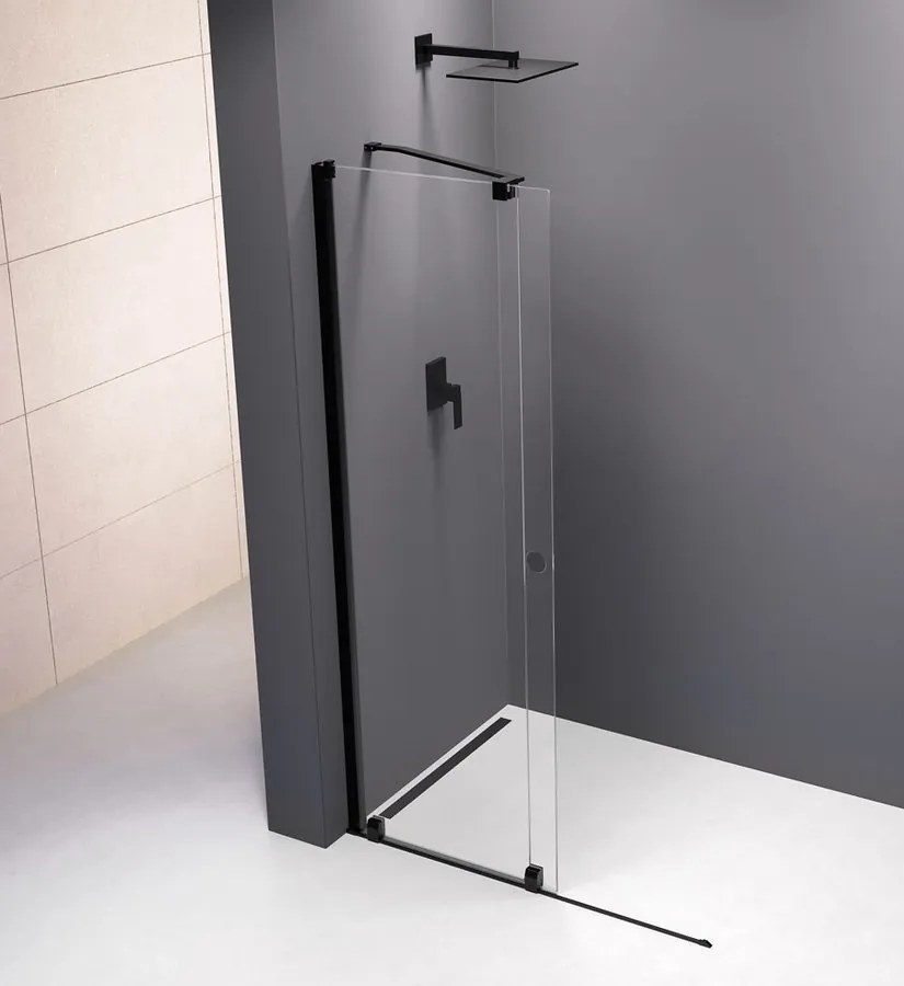 Polysan Polysan, MODULAR SHOWER zástěna s pojezdy 1200 mm, černá, MS5-120B