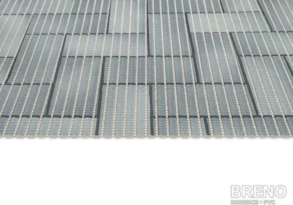 Breno Koupelnová pěnová předložka SOFTY-TEX 79814.8 šedá dlažba, šíře 65 cm, Šedá