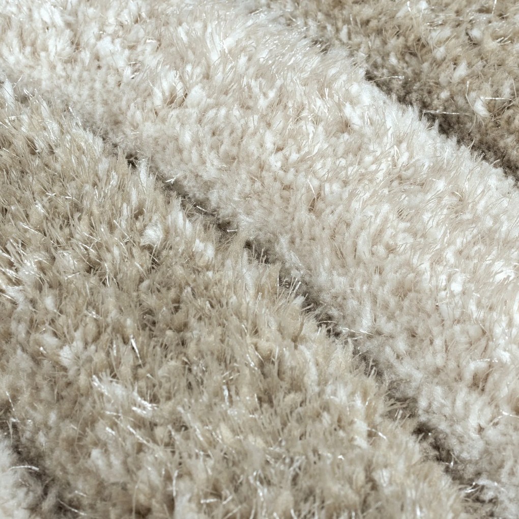 Flair Rugs, Kusový koberec Indulgence Velvet Carved Natural, 120x170, béžová, ložnice