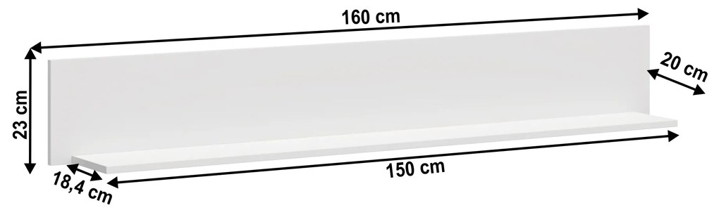 Kondela Police 160, bílá, OLJE