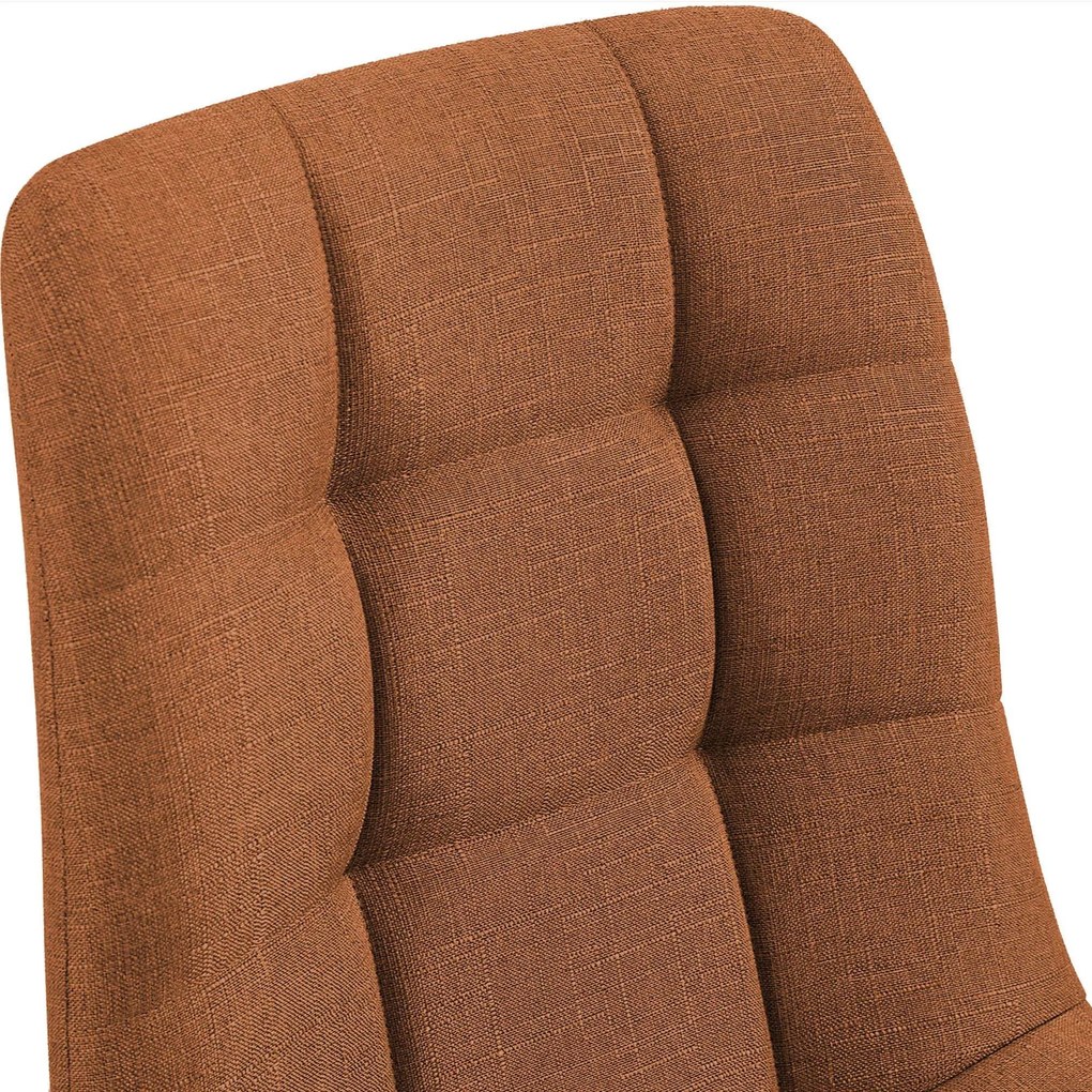 Sada 2 jídelních židlí Tilde látka – oranžová