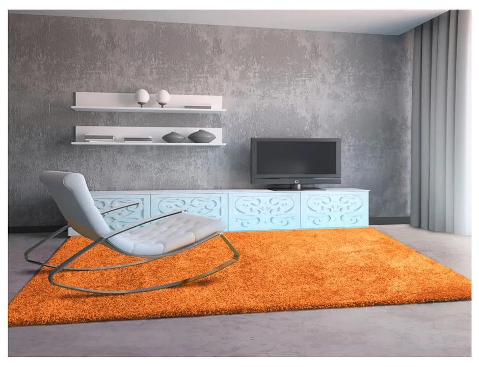 Oranžový koberec Universal Aqua Liso, 133 x 190 cm