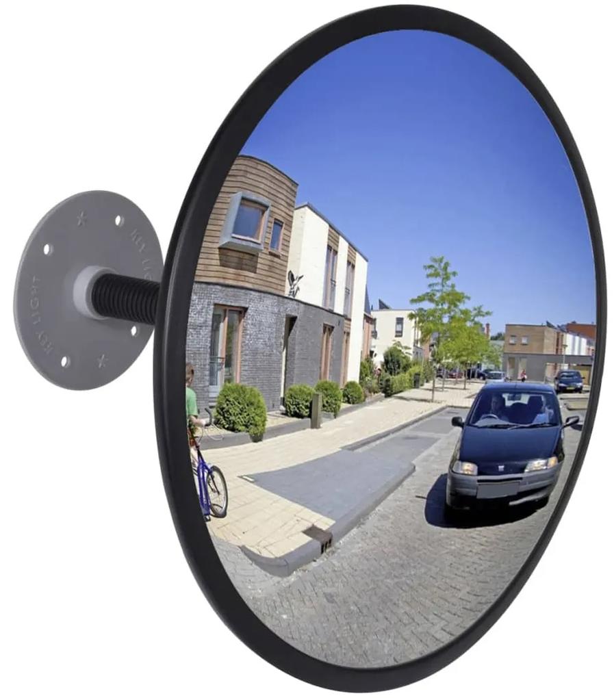 Dopravní zrcadlo z akrylu černé 30 cm - Default Title