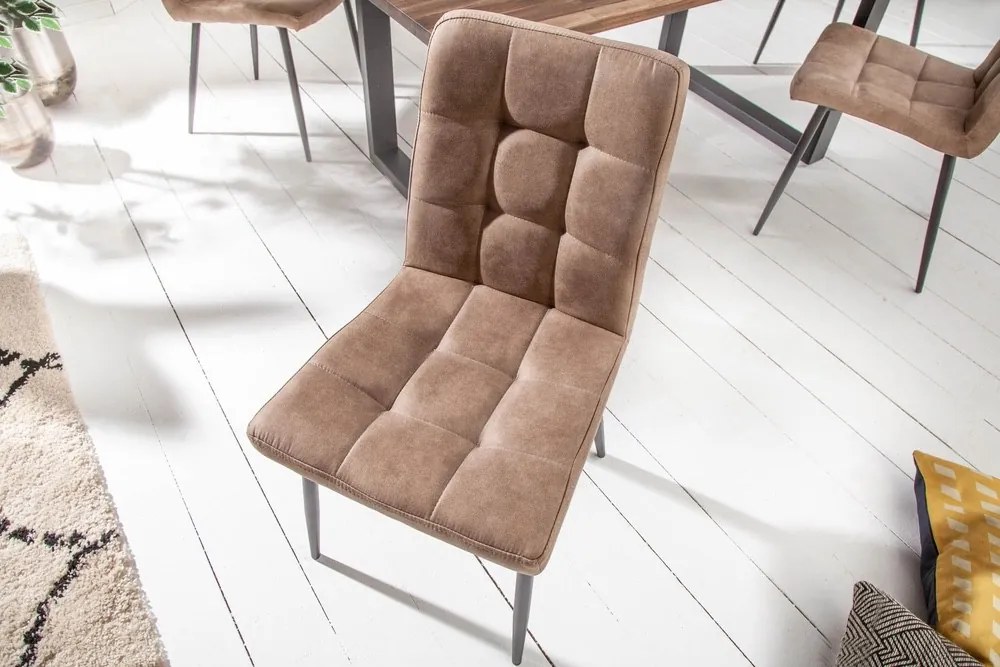 Designová židle Modern antik taupe