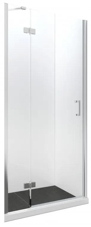 BESCO Bezrámové sprchové dveře VIVA 195D BARVA rámu - Chrom/Leštěný hliník (ALU), Rozměr A - 100 cm, Rozměr C - 195 cm, Směr zavírání - Pravé (DX), Výplň - Čiré bezpečnostní sklo - 8 mm BCVIV10P