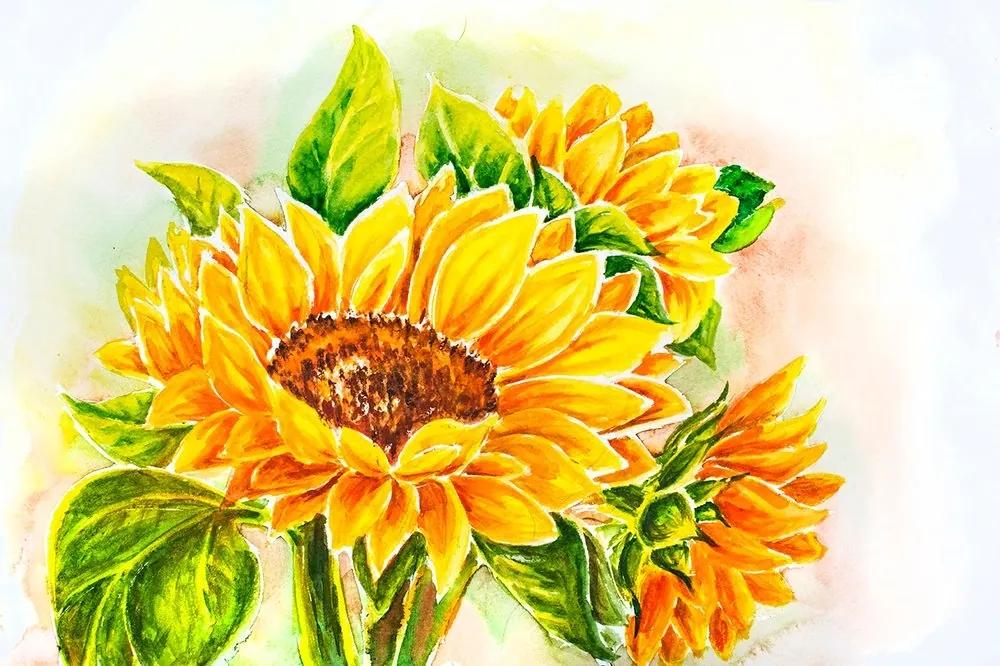Samolepící tapeta nádherná slunečnice - 225x270
