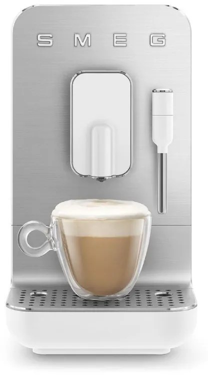 Automatický kávovar Smeg 50's style BCC02WHMEU / 1350 W / 1,4 l / matná bílá