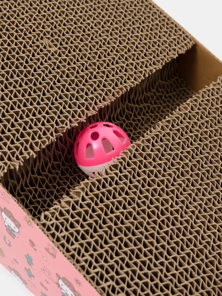 Sinsay - Škrabadlo pro kočky s míčkem Hello Kitty - růžová