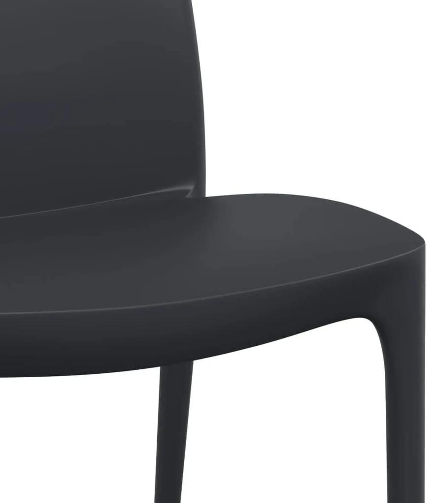 Zahradní židle 2 ks antracitové 50 x 46 x 80 cm polypropylen - Default Title