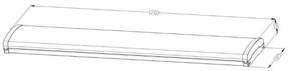 LED Stmívatelné zářivkové svítidlo LED/35W/44W/52W/60W/230V 4000K 120 cm