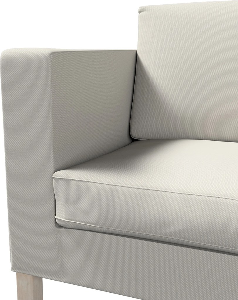 Potah na pohovku IKEA  Karlanda rozkládací, krátký barva šedá látka pletený vzor