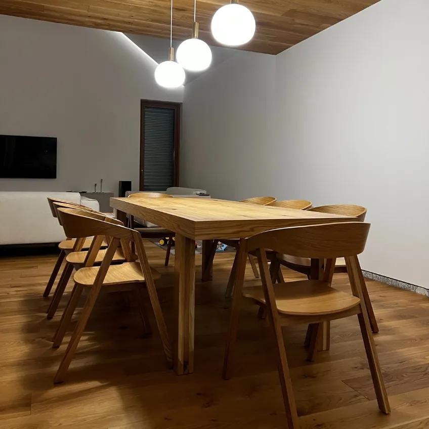 FormWood Masivní dubový rozkládací jídelní stůl Rolly 160 x 90 cm