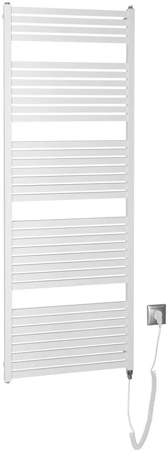 Aqualine, TONDI-E elektrické topné těleso, rovné, 600x1690 mm, 800W, bílá, DE490T
