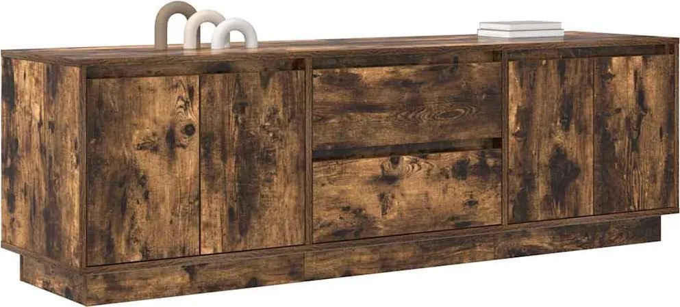 TV skříňka s LED světly Uzený dub 160,5x41x50 cm 3328430