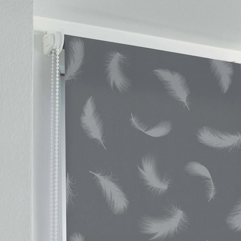 Šedá textilní roleta 60x90 cm Envolea – douceur d'intérieur