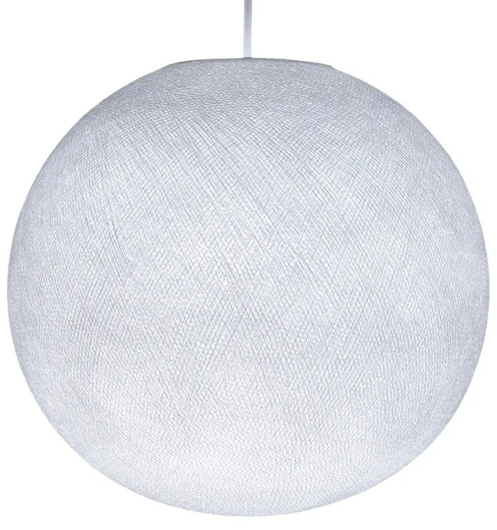 creative cables Stínidlo tvaru koule z polyesterového vlákna - 100% vyrobené ručně Barva komponentu: Bílá, Velikost ⌀: S - 31cm