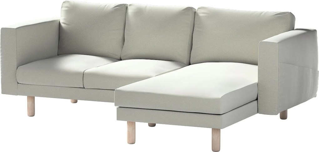 Potah na pohovku IKEA Norsborg 3-místná se šezlongem barva zelená látka sametová
