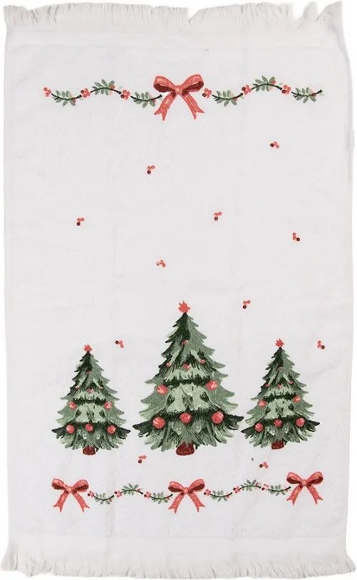 Kuchyňský froté ručník se stromky Christmas Harmony - 40*66 cm